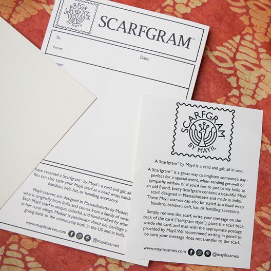 Green Chevron Scarfgram | Stylish & Unique Gift Idea – Mayil Scarves